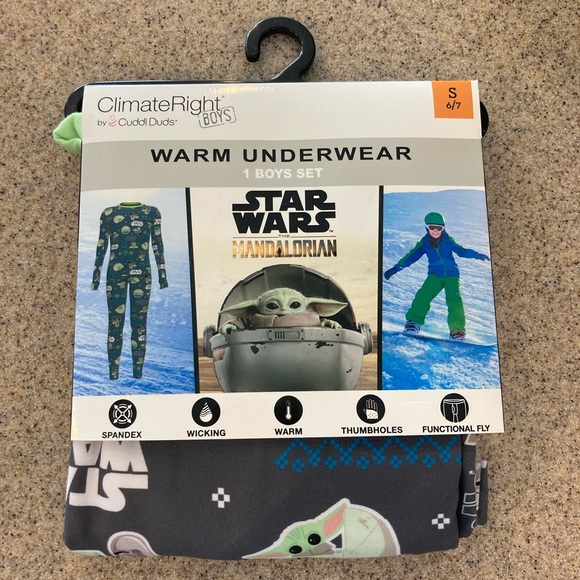 Cuddl Duds | Pajamas | New Cuddl Duds Climate Right Boys Warm Underwear ...